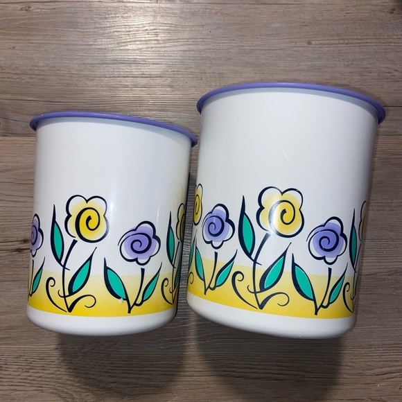 Tupperware | Kitchen | Tupperware Floral Canister Set 24682 241882 ...